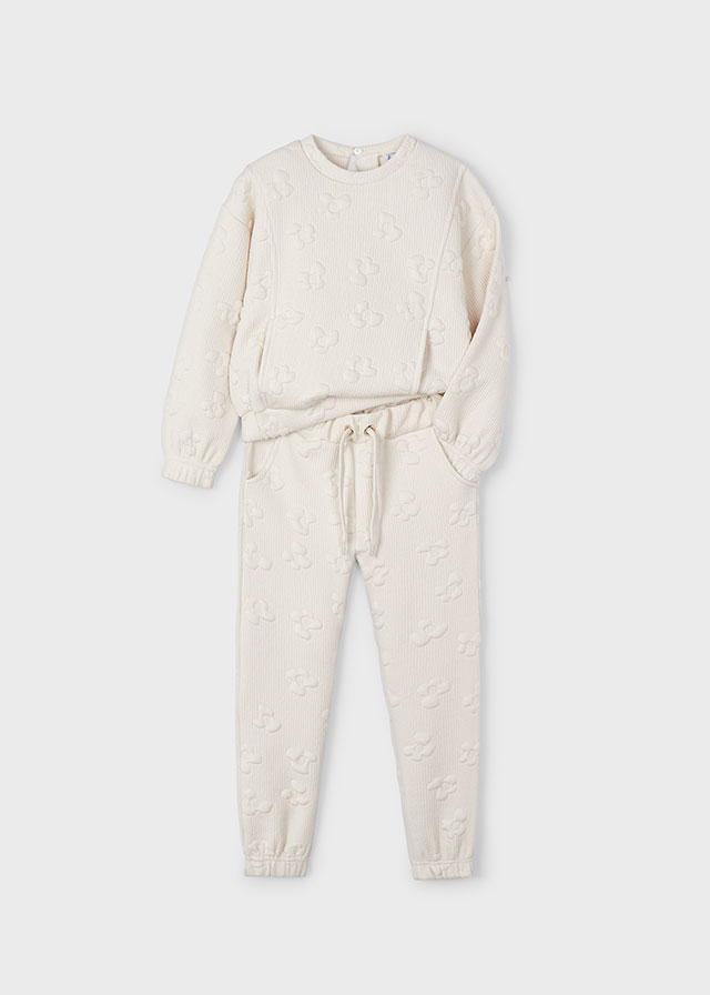 Padded tracksuit flower - Piccolini Baby & children's clothing store